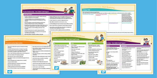 Kindergarten Small World Area Continuous Provision Poster (Ages 3-5)