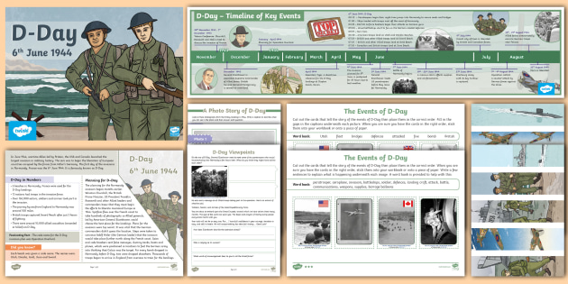 D-Day Teaching Resources Pack (teacher made)