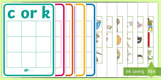 CKEHRMD Sorting Cards Game - phonics, reading, sounds, initial sounds, fast