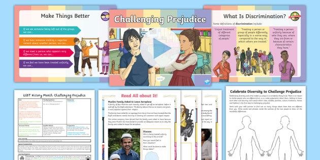 LGBT+ Relationships Education PSHE KS2 Challenging Prejudice Lesson Pack