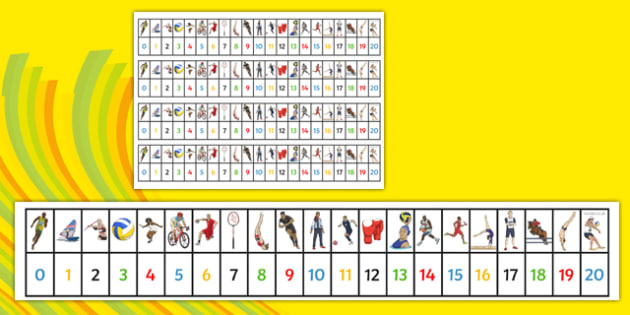 FREE! - The Olympics Number Track (1-20) (teacher made)
