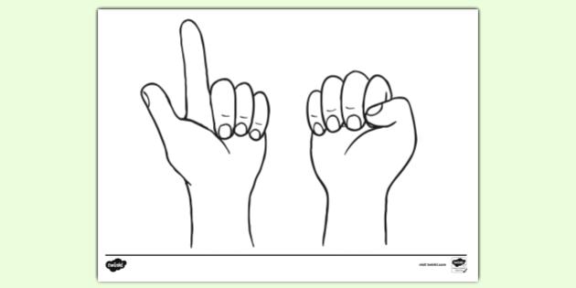 FREE! - Finger Counting 2 Colouring | Colouring Sheets