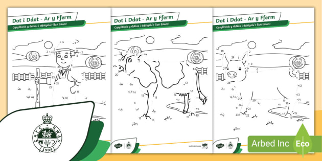 FREE! - Dot i Ddot - Ar y Fferm (teacher made)