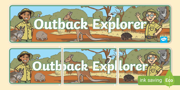 Outback Explorer Role Play Banner (teacher made)