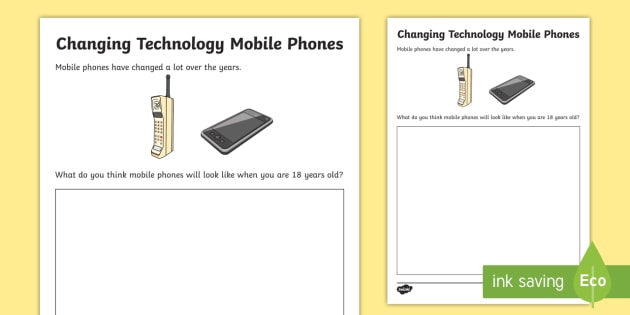 Changing Technology Mobile Phones Worksheet / Worksheet
