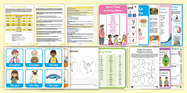 FREE! - Foundation Term 4 Week 5 Remote Home Learning Pack