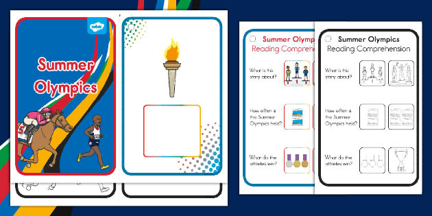 Summer Olympics Early Adapted Reader (teacher made)