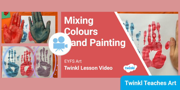 FREE! - Get Creative with Paint Video Lesson 1 | EYFS Art