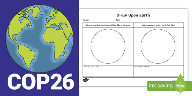 FREE! - 'Perfect Earth' COP26 Drawing Activity