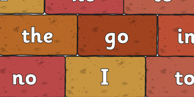 Phase 2 Tricky Words on Bricks (teacher made)