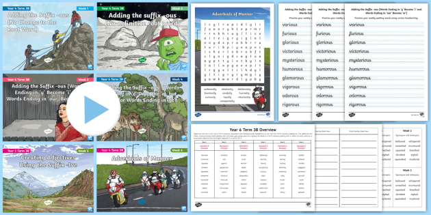 Year 4 Term 3B Bumper Spelling Pack (creat de profesori)