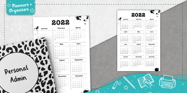 Calendar Tabs | Diary Inserts | Typewriter (teacher made)