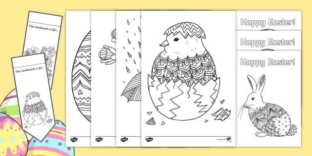 Mindfulness Colouring Pack for Parents: Easter