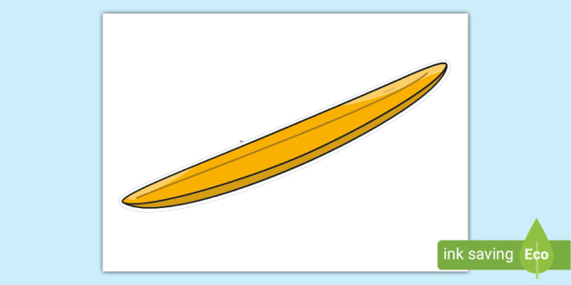 Surfboard Display Cut-Out (teacher made)