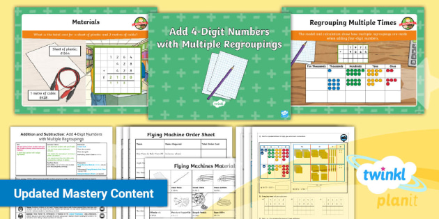 FREE! - Y5 Add Numbers with Multiple Regrouping PlanIt Maths Lesson