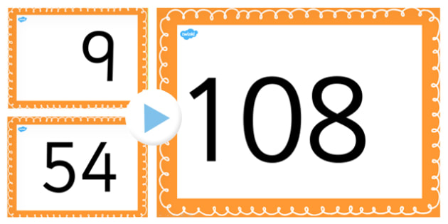 Counting On and Back in 9s up to 108 PowerPoint