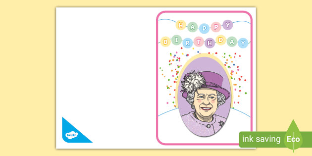 The Queen's Birthday Card (teacher made)