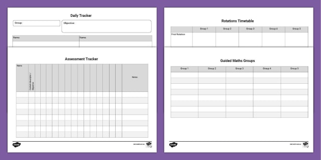 Guided Maths Group Templates