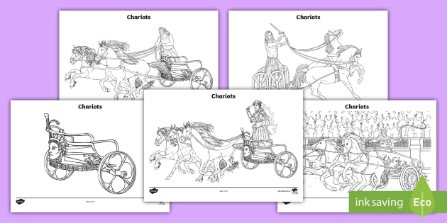 Chariots Colouring Pages (teacher made)