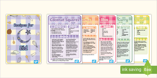 Eid Recipe Book (teacher made)