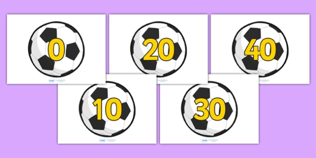 FREE! - Counting in 10s up to 100 on Footballs Display Activity