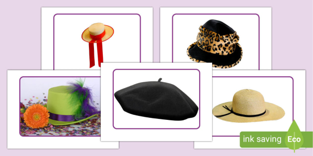Hats Display Photo Pack (teacher made) - Twinkl