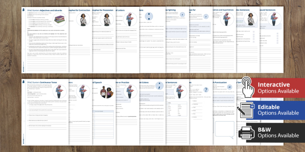 20 Spelling, Punctuation And Grammar Review Worksheets