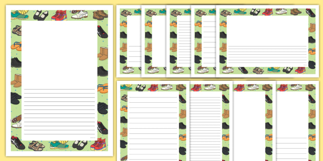 Shoes Page Borders - Shoes Page Borders (teacher made)