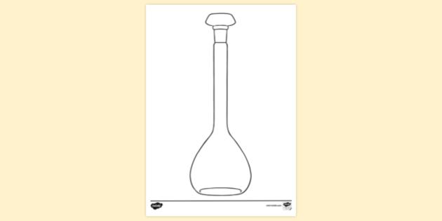 FREE! - Volumetric Flask Colouring | Colouring Sheets