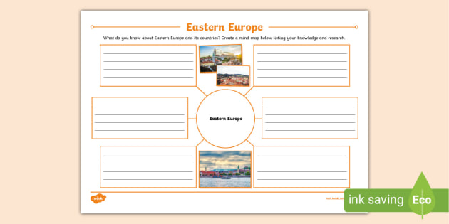 Eastern Europe Mind Map (teacher made)