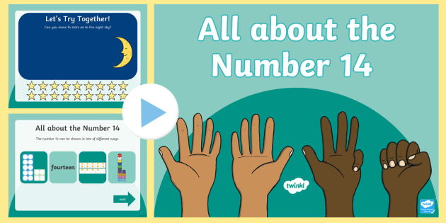 All About Number 14 PowerPoint (teacher made)