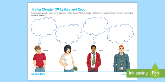Skellig Chapter 29 Leakey and Coot Worksheet (teacher made)