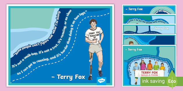 FREE! - Terry Fox Inspirational Posters (teacher made)