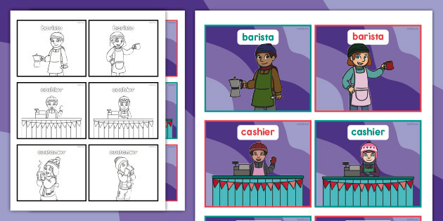 Hot Cocoa Stand Dramatic Play Badges