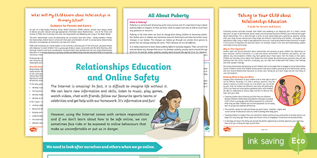 FREE! - Relationships Education Support for Parents and Carers Resource ...