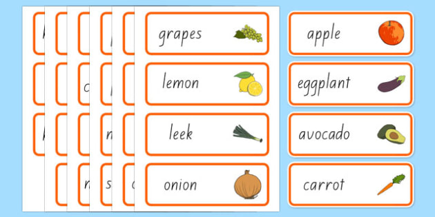 Food Flashcards | Years 0-3 | Learning Resources | Twinkl