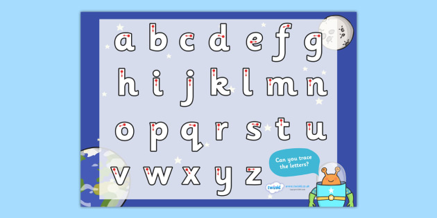 Space Themed Letter Writing Worksheet - ESL Handwriting