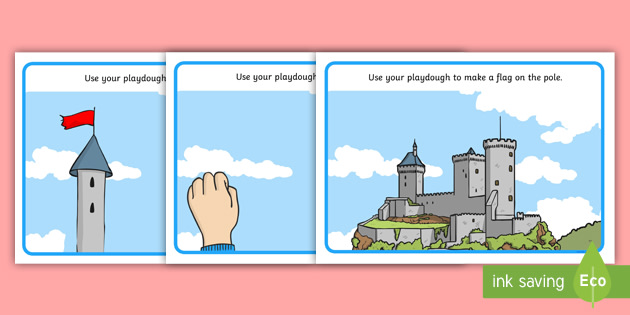 FREE! - Castles and Knights Playdough Mats (teacher made)