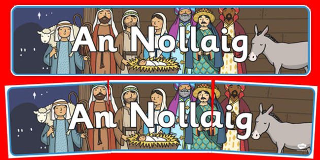 An Nollaig Display Banner Gaeilge (teacher made)