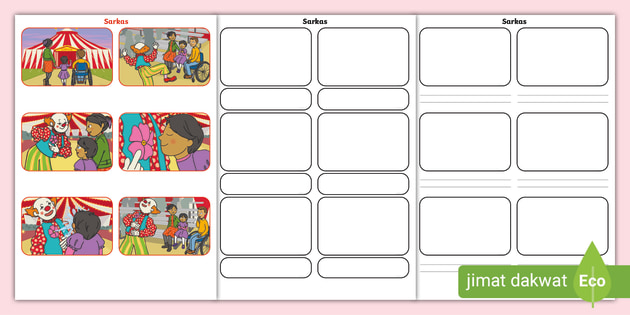 Aktiviti Menyusun Cerita Di Sarkas (teacher made)
