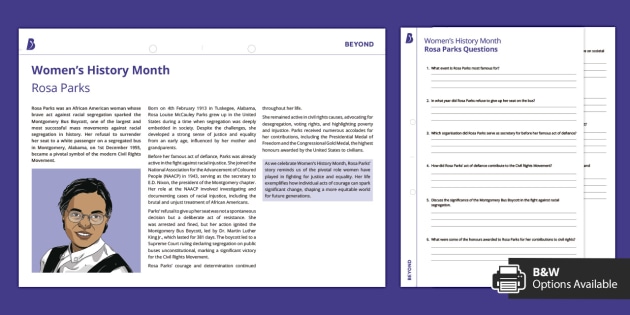 Rosa Parks Resources | twinkl.ca