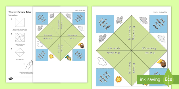 Weather Fortune Teller (teacher made)