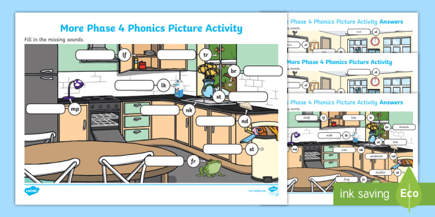 Free Printable Phase 4 Phonics Worksheets