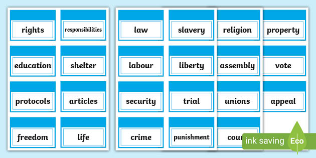 Human Rights Flashcards