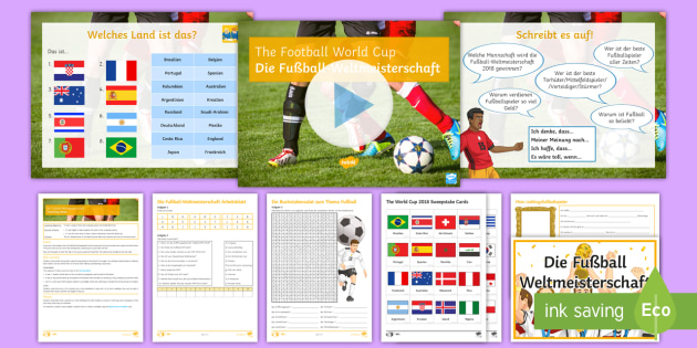 The Football World Cup Lesson Pack German (teacher made)