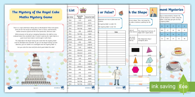 👉 UKS2 Royal Maths Mystery Game (teacher made)