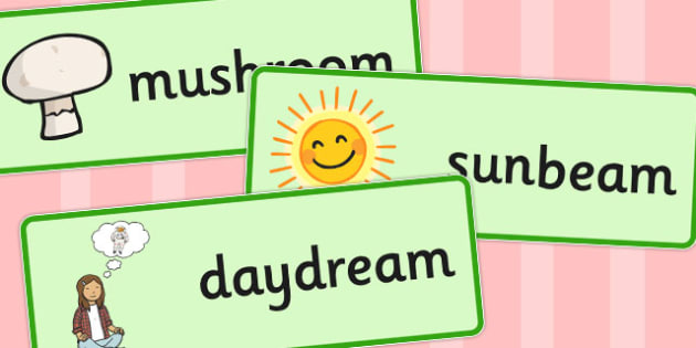 Two Syllable Final M Sound Word Cards