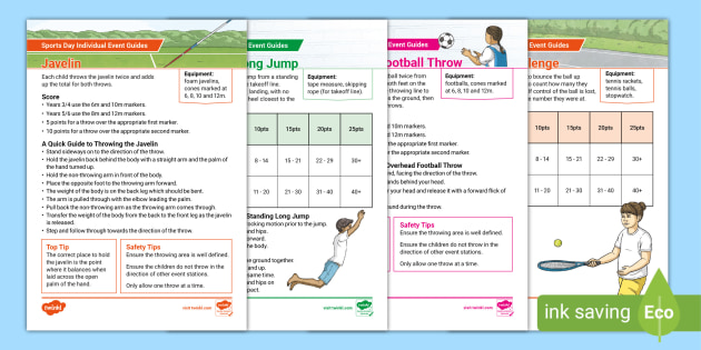 Sports Day Races and Events Guide | Twinkl Resources