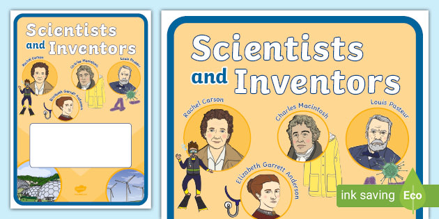 Scientists and Inventors Book Cover (teacher made)