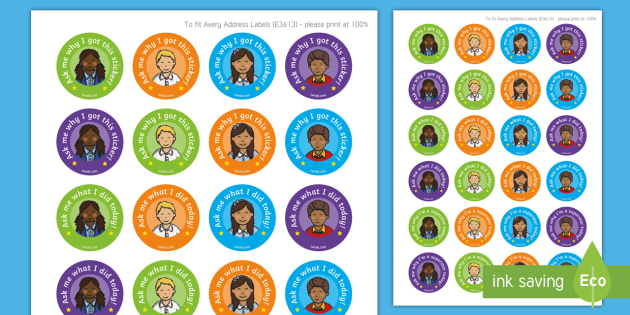 'Talk About' Reward Stickers (teacher made)